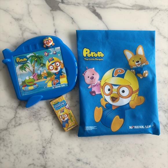 Toys | Pororo Korean Airlines Kids Activity Set | Poshmark